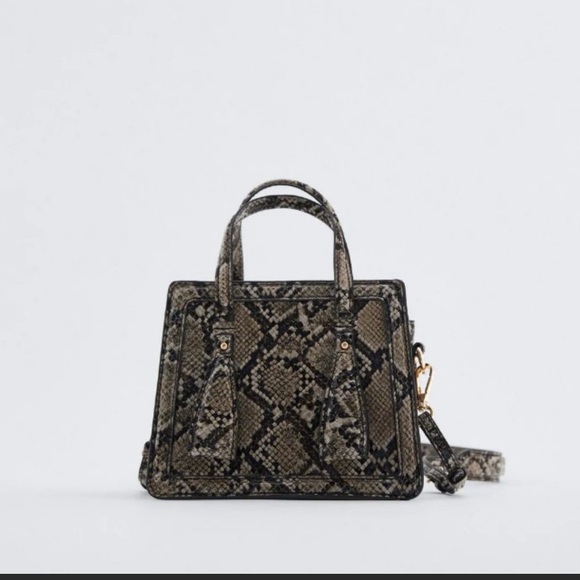 Zara | Bags | Zara Snake Print Bag | Poshmark